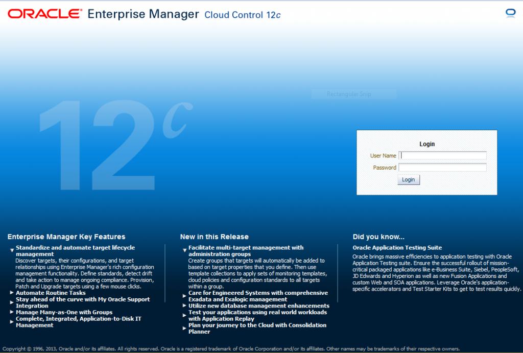 Install Oracle Enterprise Manager Cloud Control 12c Release 3 On Oracle